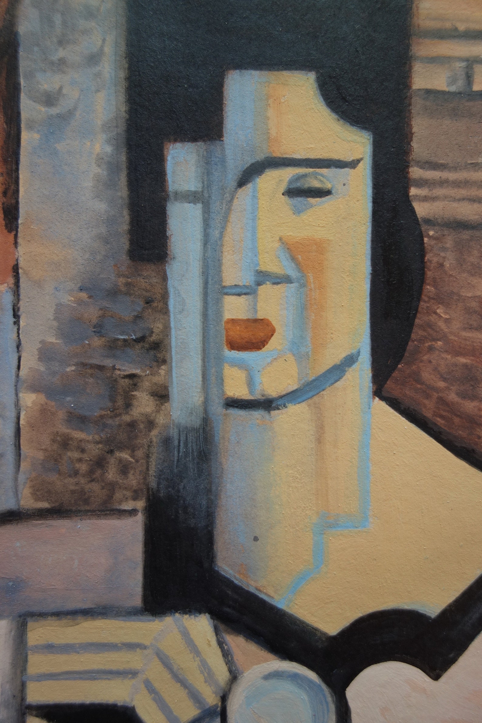 Fine French Cubism Picasso era original portrait of a woman | Etsy