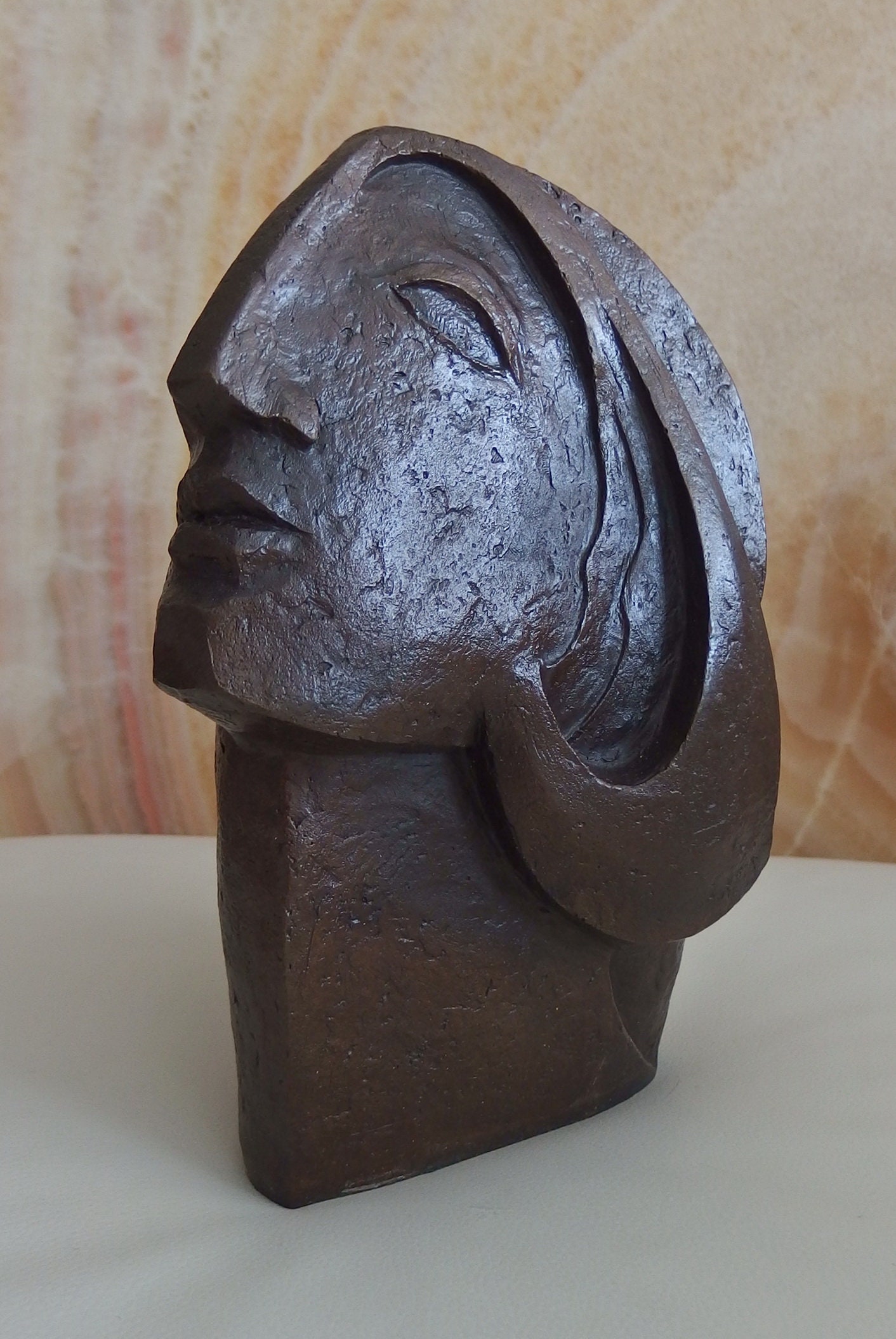 Offering Rare Cubist Bronze Sculpture – Bust of a Woman, Signed, Pablo ...