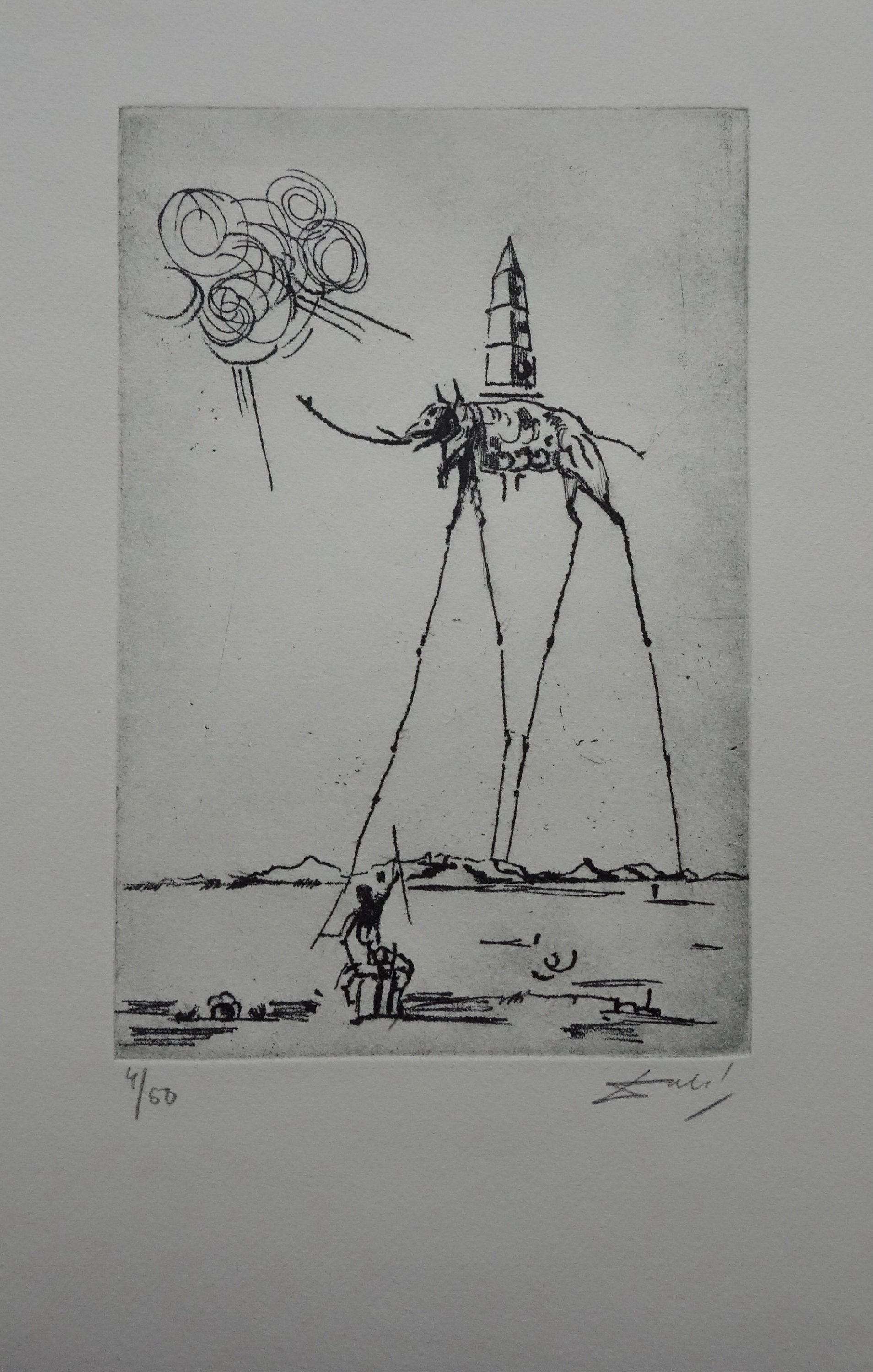 Dali Elephant Stencil