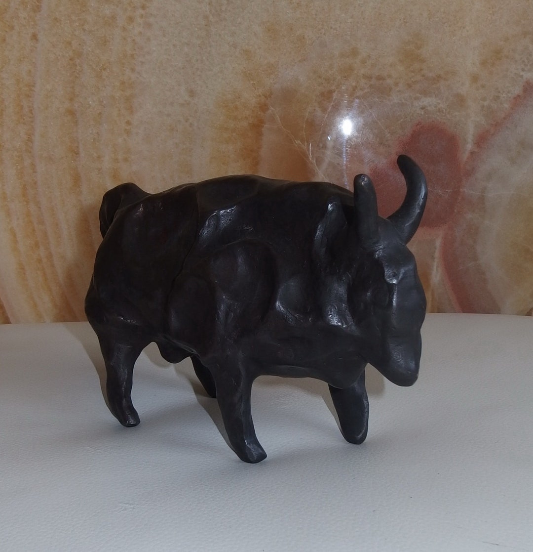 Offering Rare Cubist Bronze Sculpture - Bull, Signed, Pablo Picasso ...