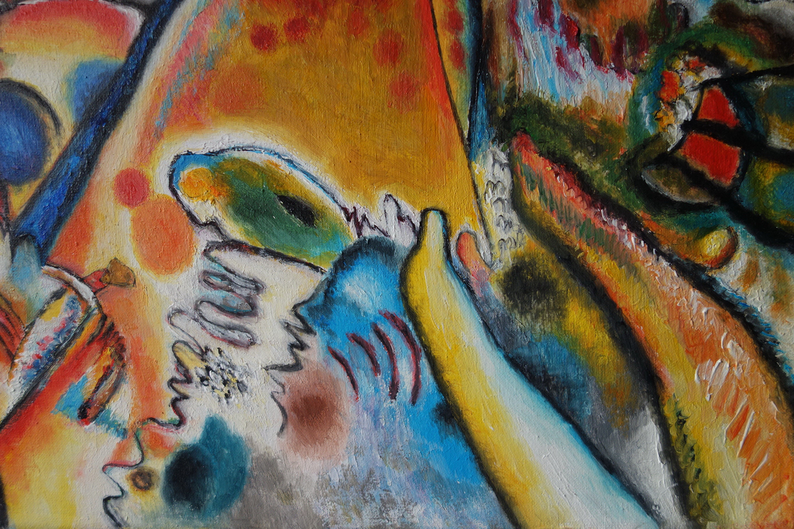 Fine Art, Rare Early Abstract Painting – Landscape, Signed, Wassily ...