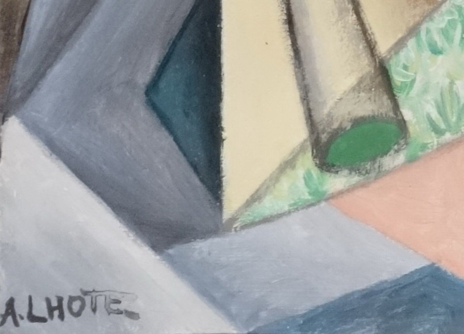 Fine French Cubism Picasso Era Original Nature Landscape Painting ...