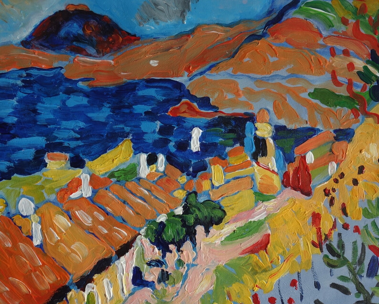 Fine French Fauvism, Matisse, Derain Era Original Landscape Painting ...