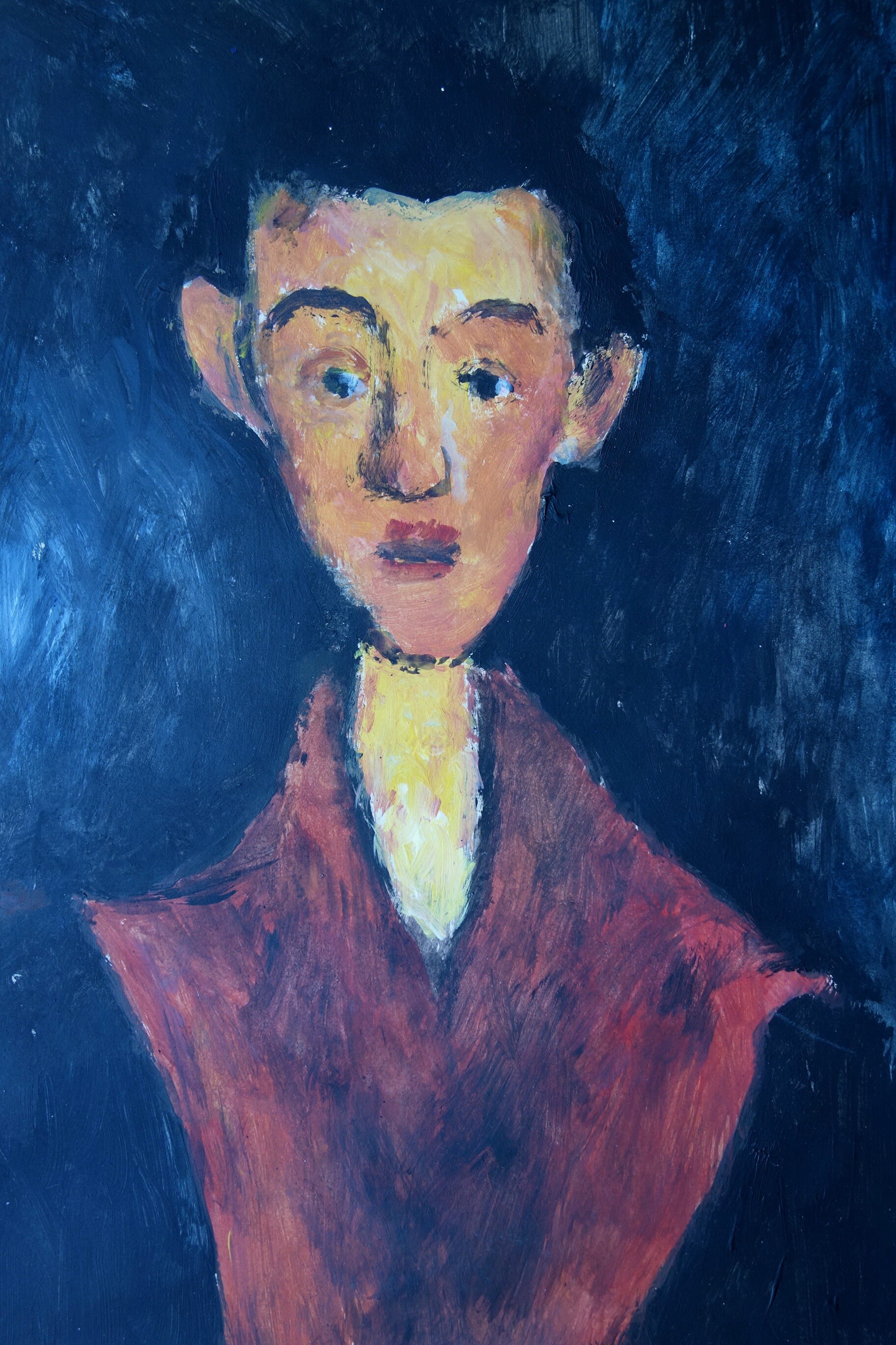 Early Expressionist Original Oil Painting Portrait Signed - Etsy