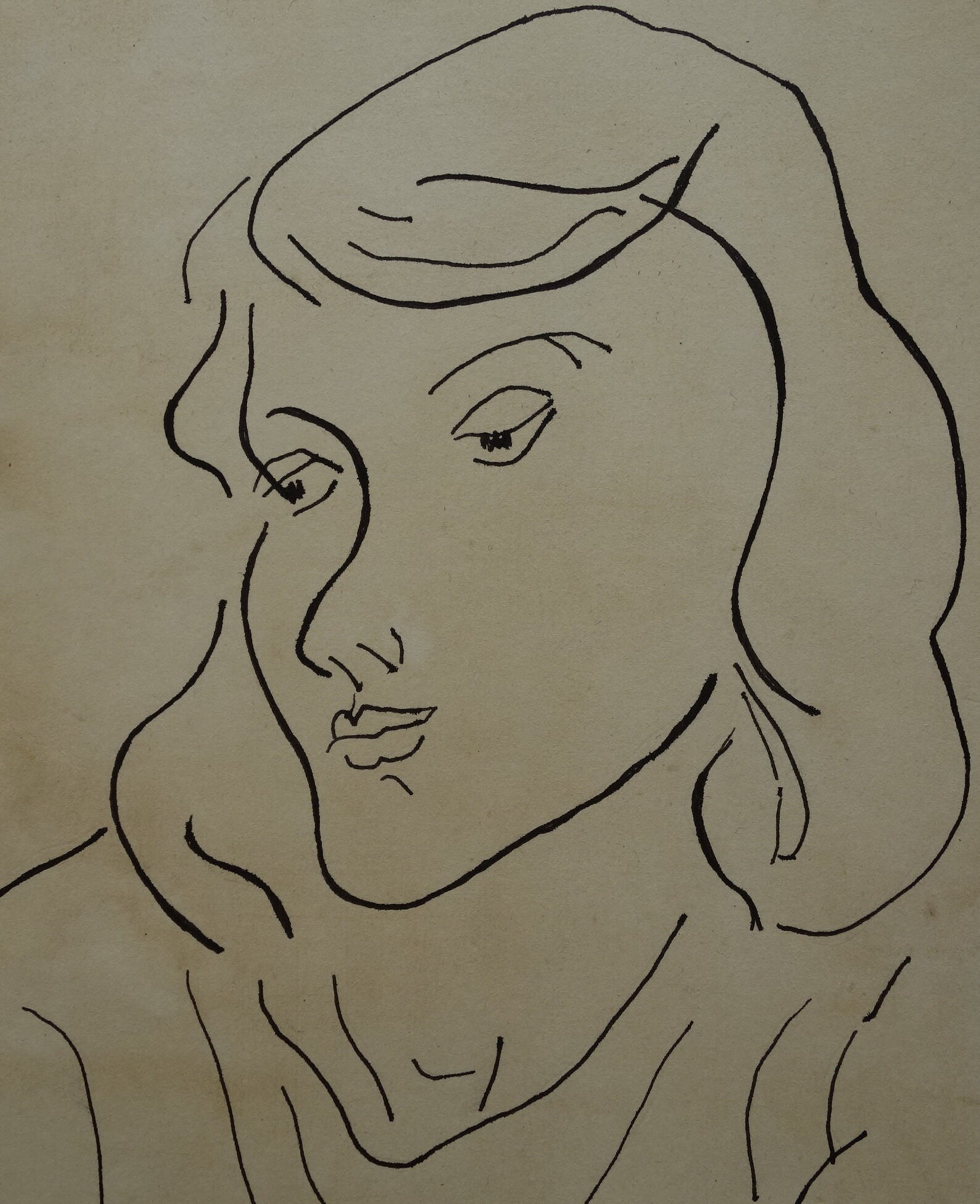 Interesting Fauvist Ink Drawing Portrait Study Marked - Etsy