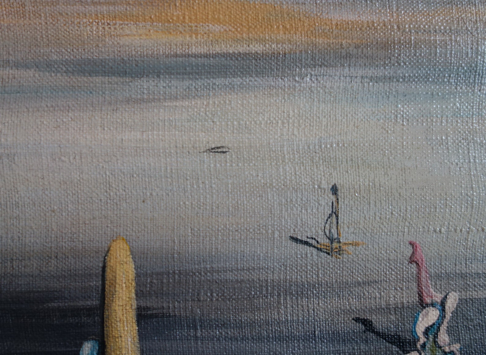 Fine European Art Surrealism Painting Signed, Yves Tanguy, Dali Era - Etsy