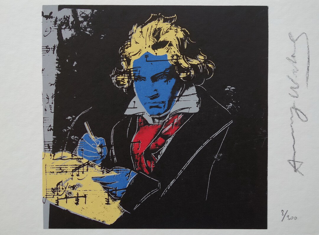 Fine POP ART Ludwig Van Beethoven Limited Edition Silkscreen - Etsy