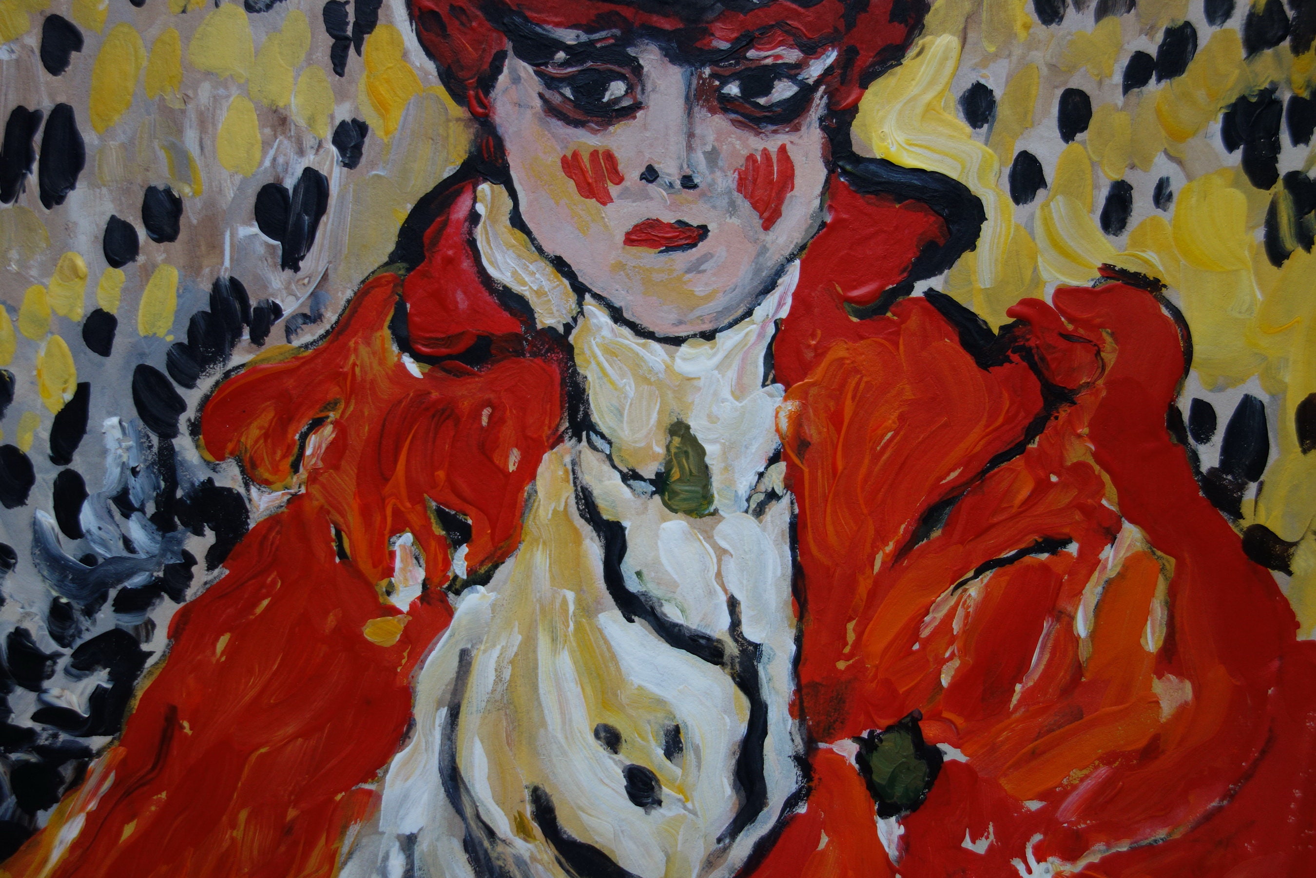 Fine French Expressionist, Original Oil Painting, Modigliani, Lautrec ...