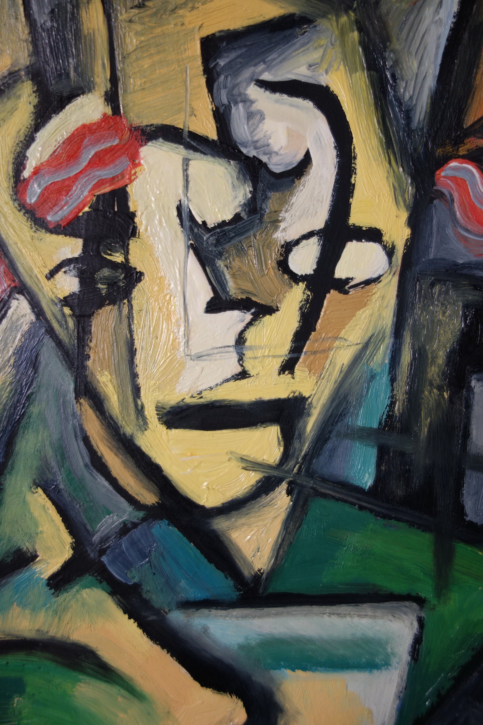 Fine Large Cubist Portrait Painting - Etsy