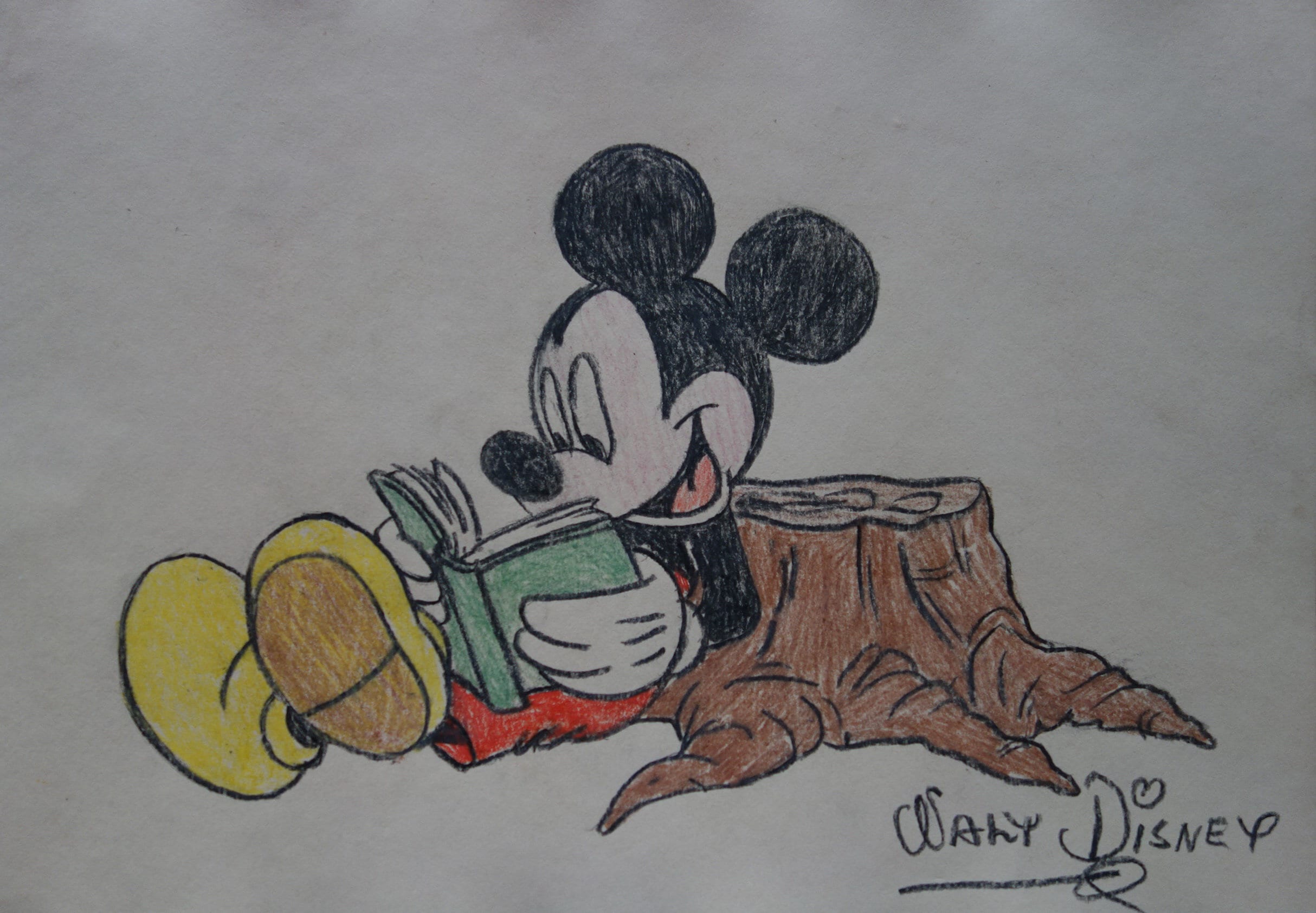 Vintage Cartoon Walt Disney Mickey Mouse Study Drawing - Etsy