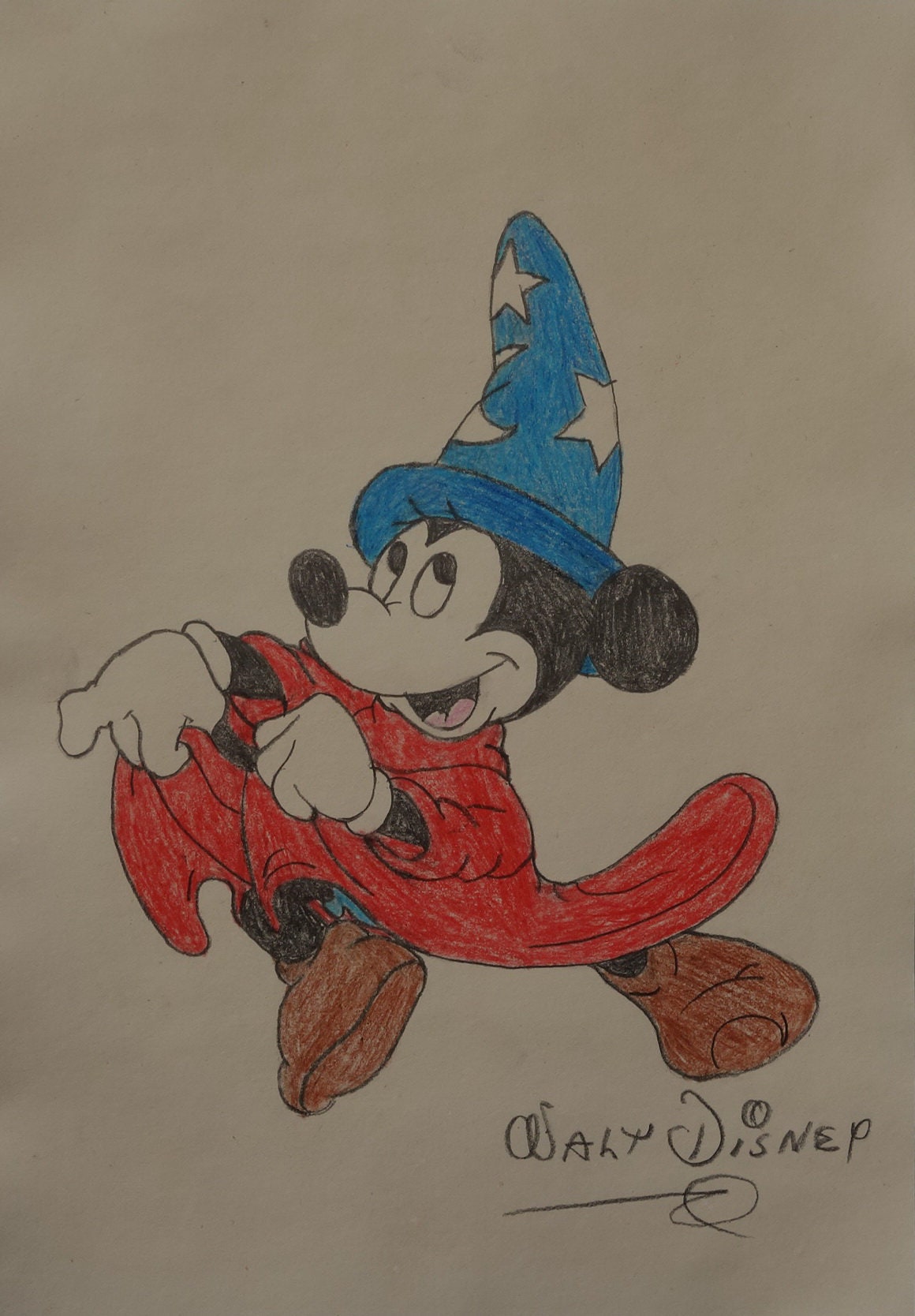 Vintage Cartoon Walt Disney Mickey Mouse Study, Drawing - Etsy