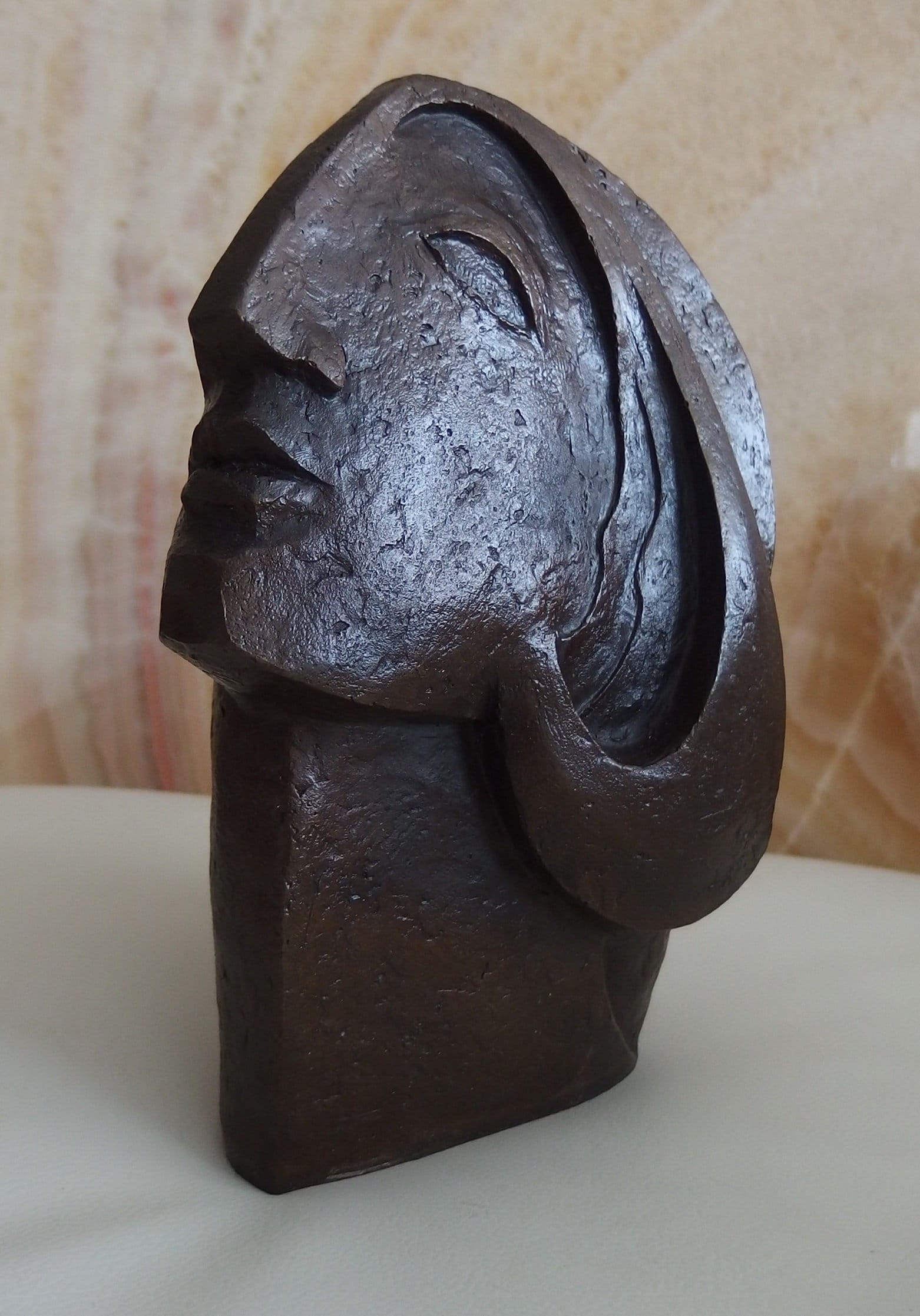 Offering Rare Cubist Bronze Sculpture Bust of a Woman, Signed, Pablo ...