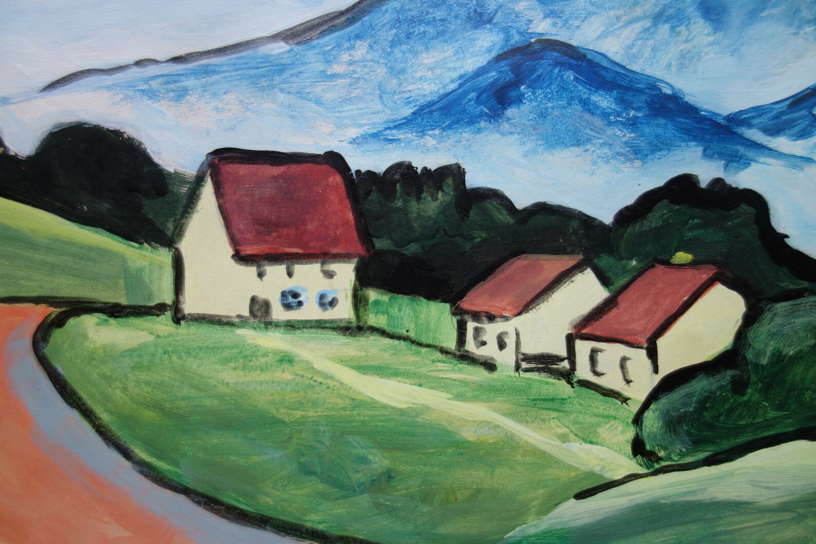 Early German Expressionism Kandinsky Era Original Oil Landscape ...