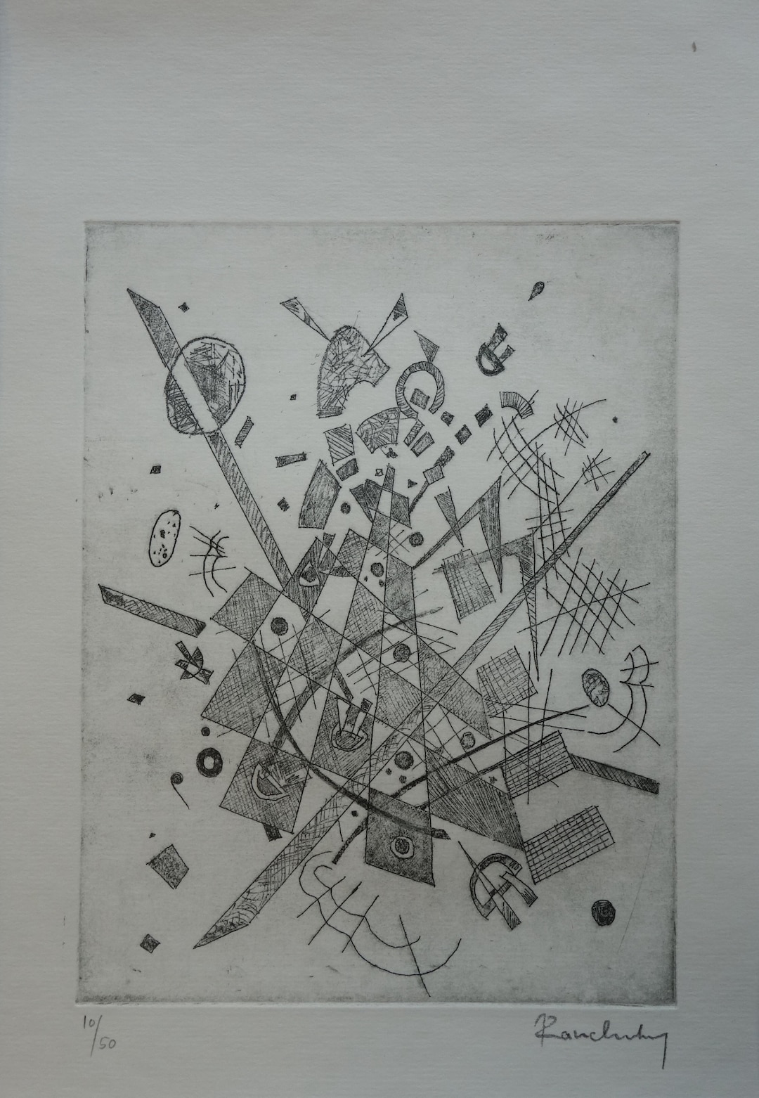 Fine Abstract Limited Edition Etching, Wassily Kandinsky, Signed ...