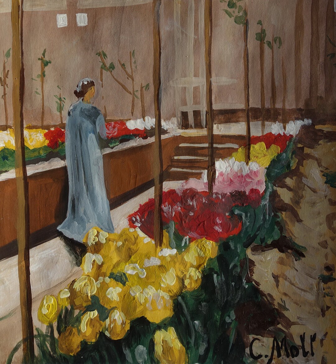 Fine Early German Modernism, Expressionism Era Original Oil Portrait ...