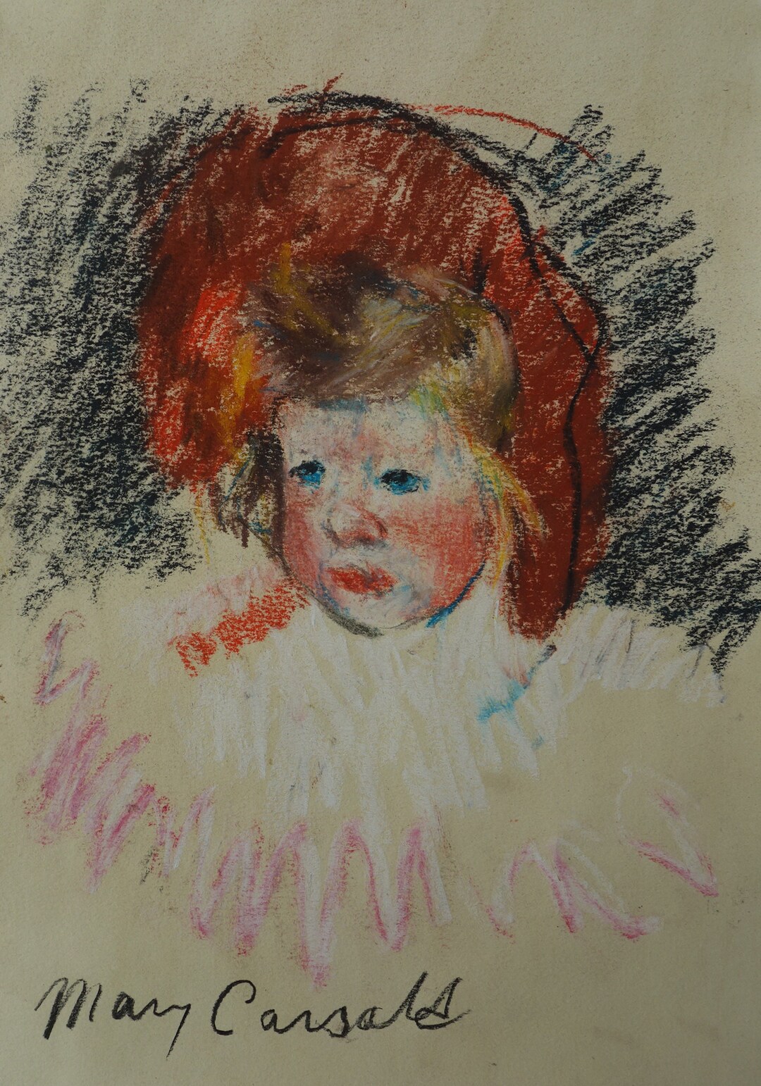Fine American Impressionist Pastel Painting – Portrait, Signed, Mary ...