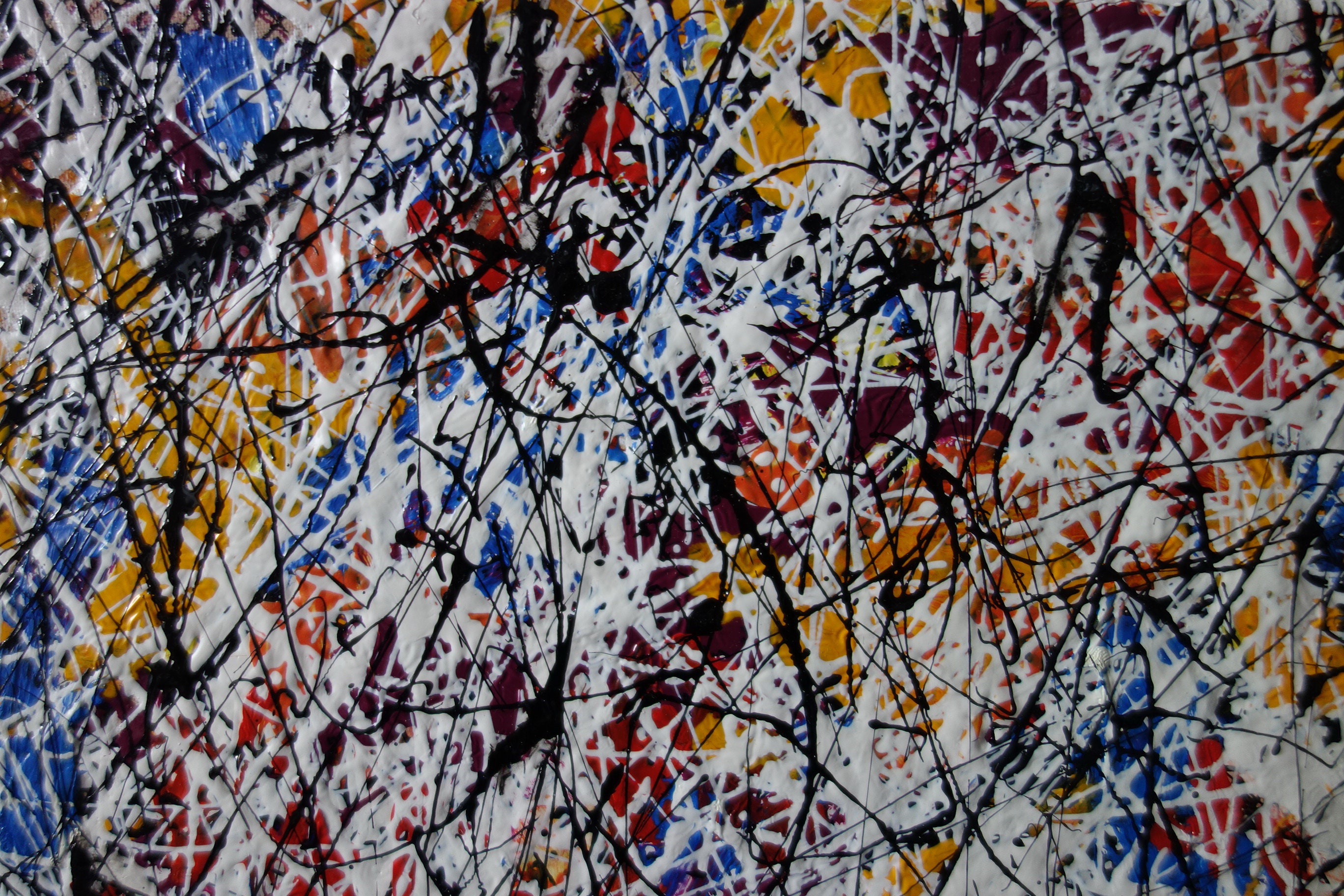 Fine Unique Drip Painting Marked Signed Jackson Pollock - Etsy