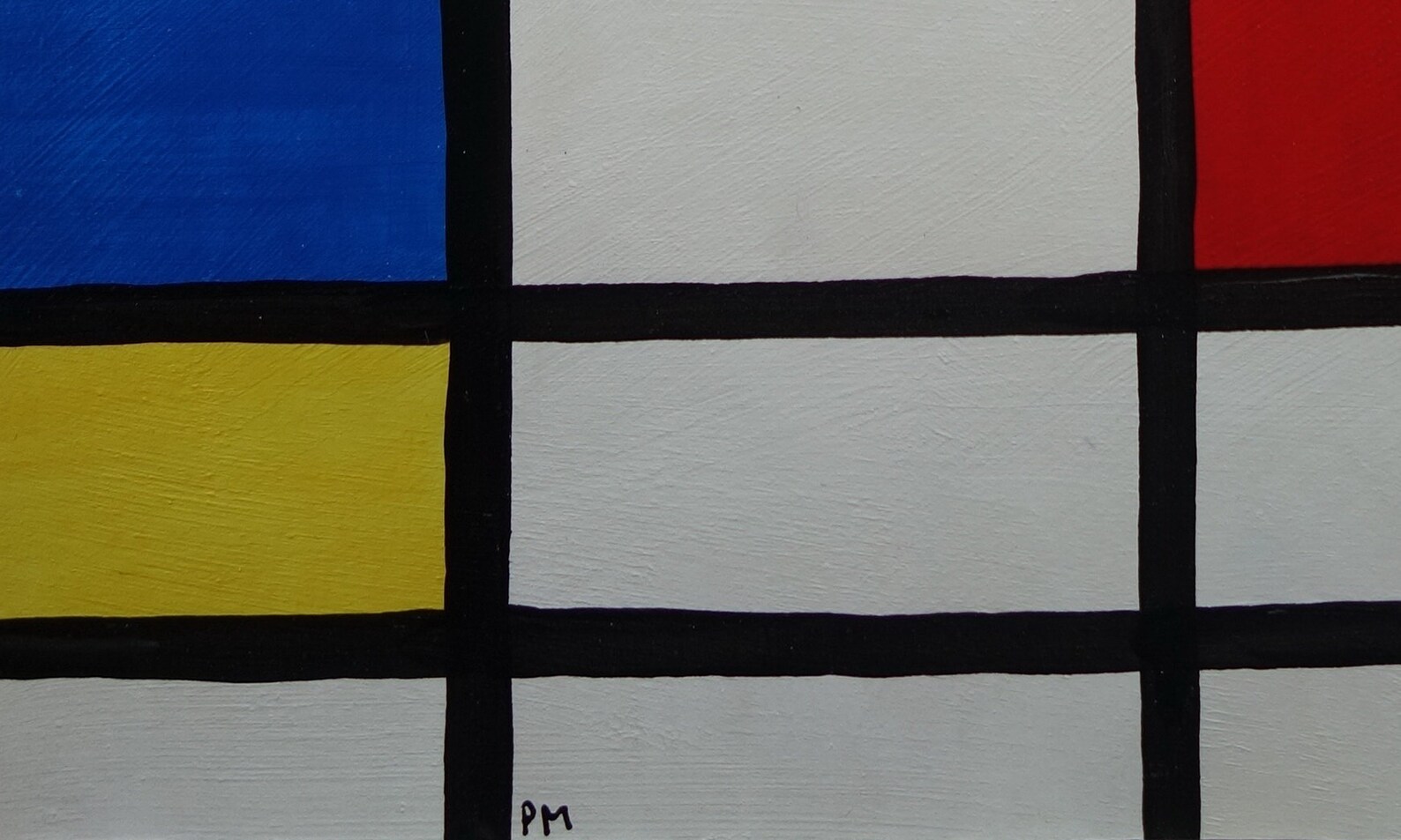 Fine Abstract Expressionism Painting, Minimalism, Signed Piet Mondrian ...