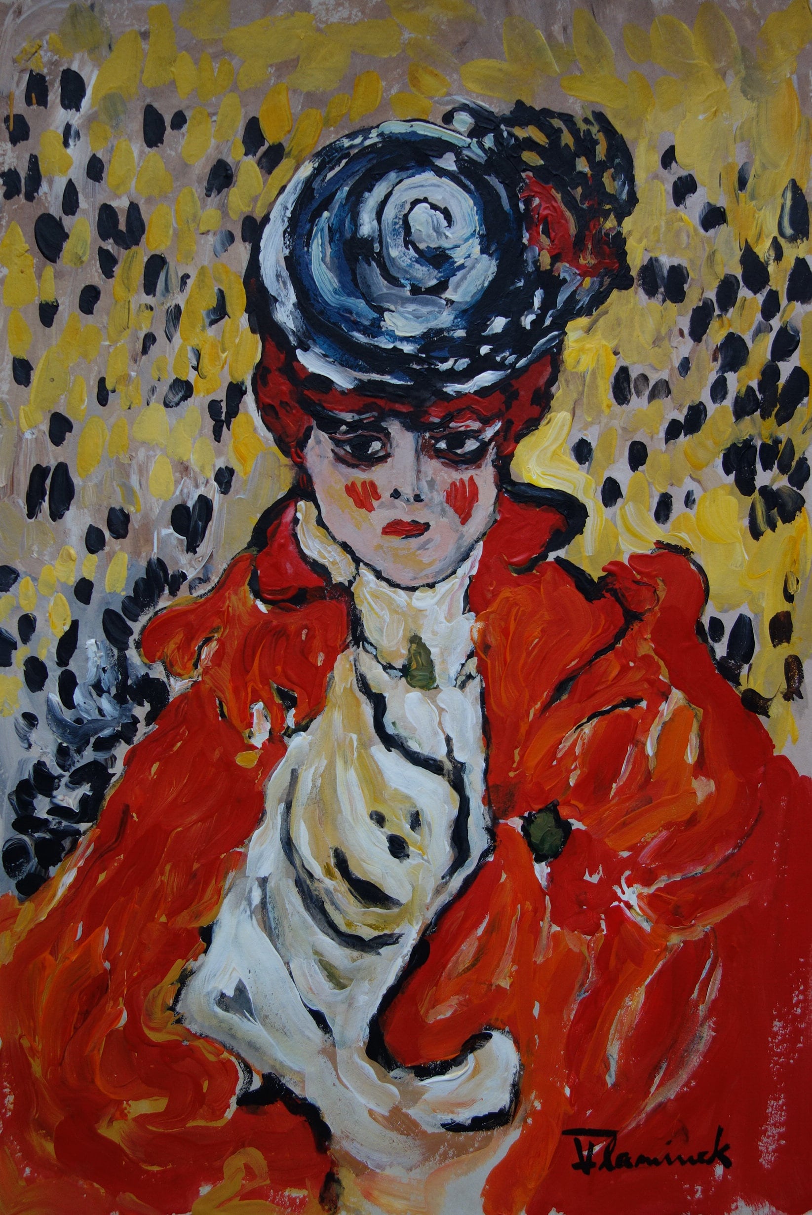 Fine French Expressionist, Original Oil Painting, Modigliani, Lautrec ...