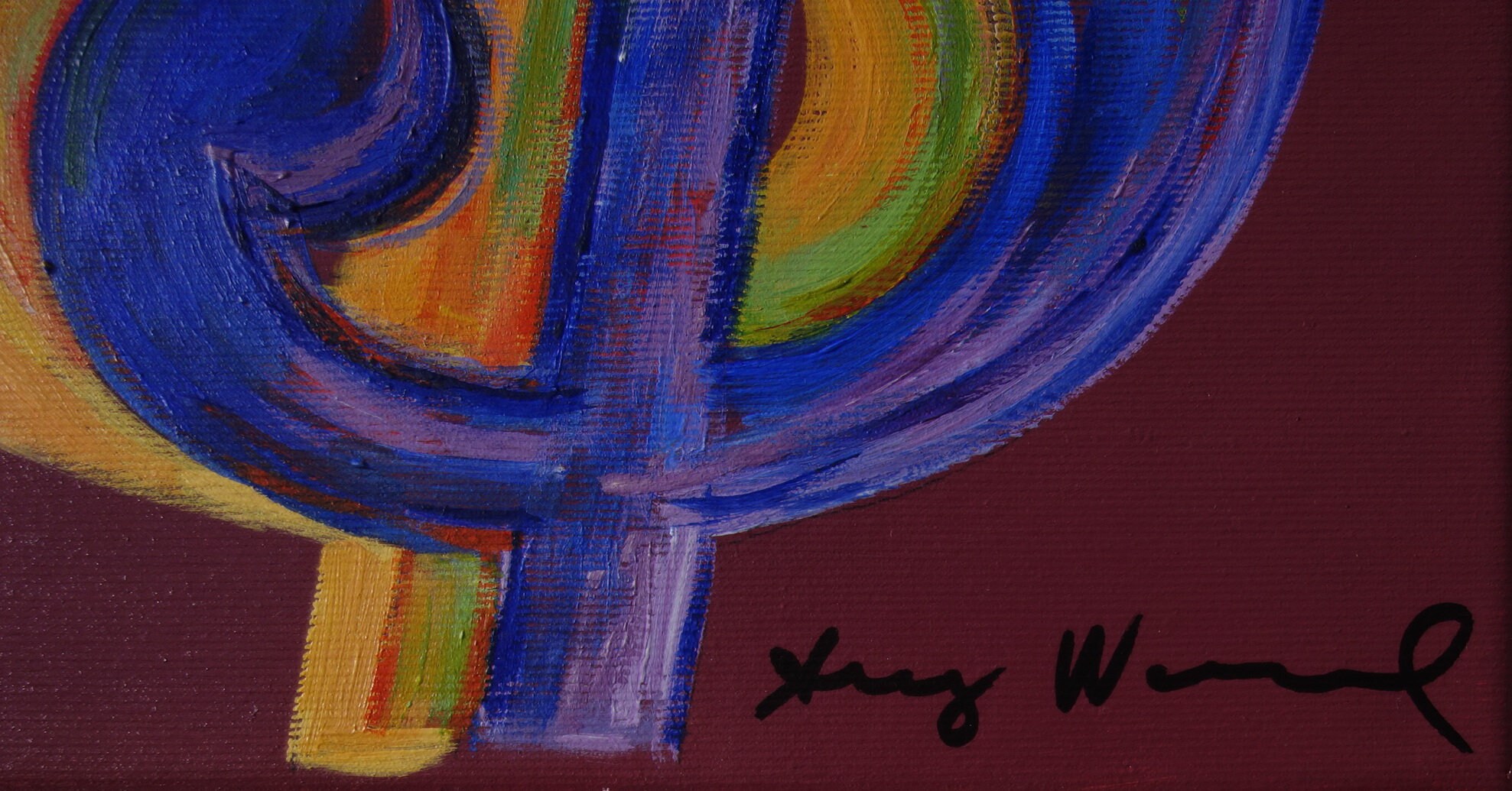 Exceptional POP ART Unique Painting Dollar Sign Signed Andy - Etsy