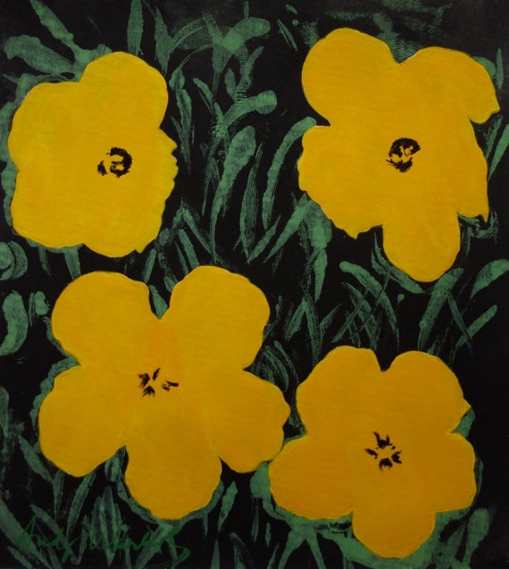 Andy Warhol Pop Art Flowers