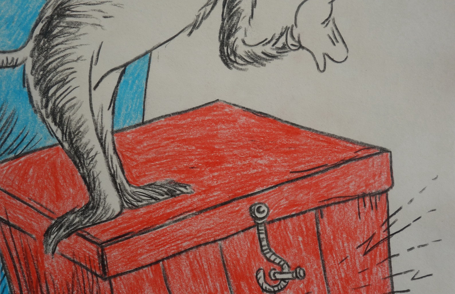 Vintage Cartoon Walt Disney Character Study Drawing Cat - Etsy