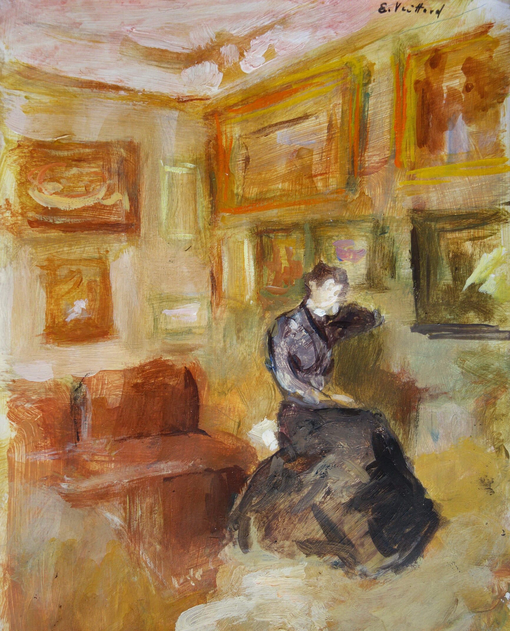 Fine French Expressionist, Original Oil Painting, Degas, Gogh, Lautrec ...