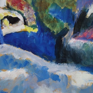 Fine Art, Rare Early Abstract Painting – Landscape, Signed, Wassily ...