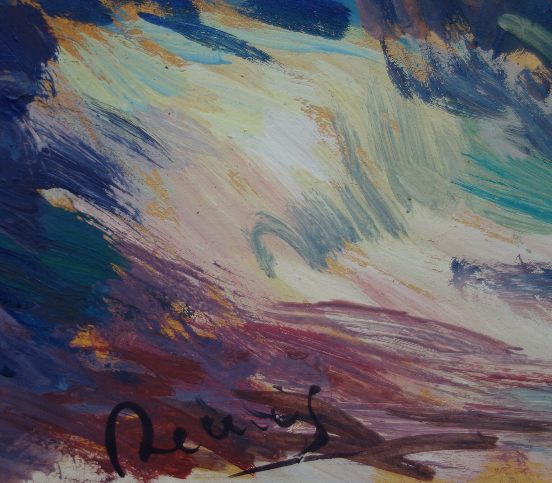 Fine Art Rare Impressionist Painting Landscape Signed - Etsy