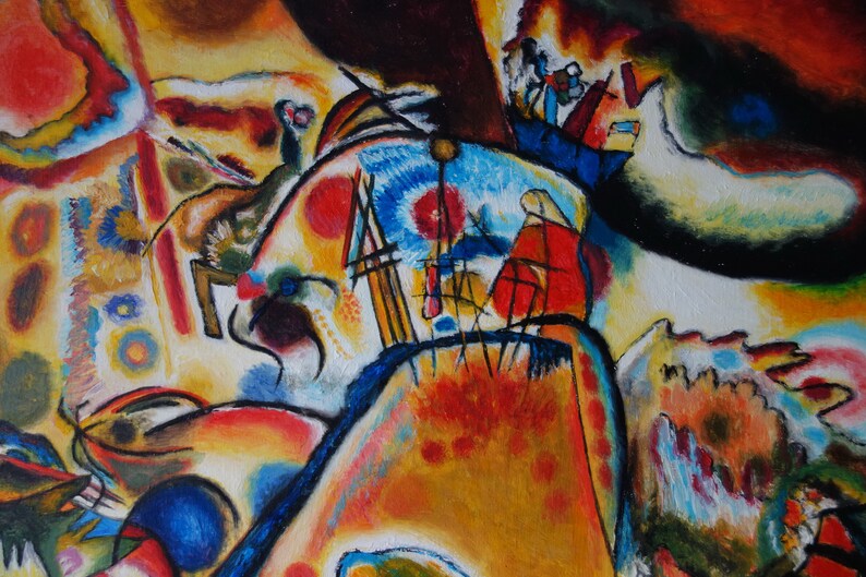 Fine Art, Rare Early Abstract Painting – Landscape, Signed, Wassily ...