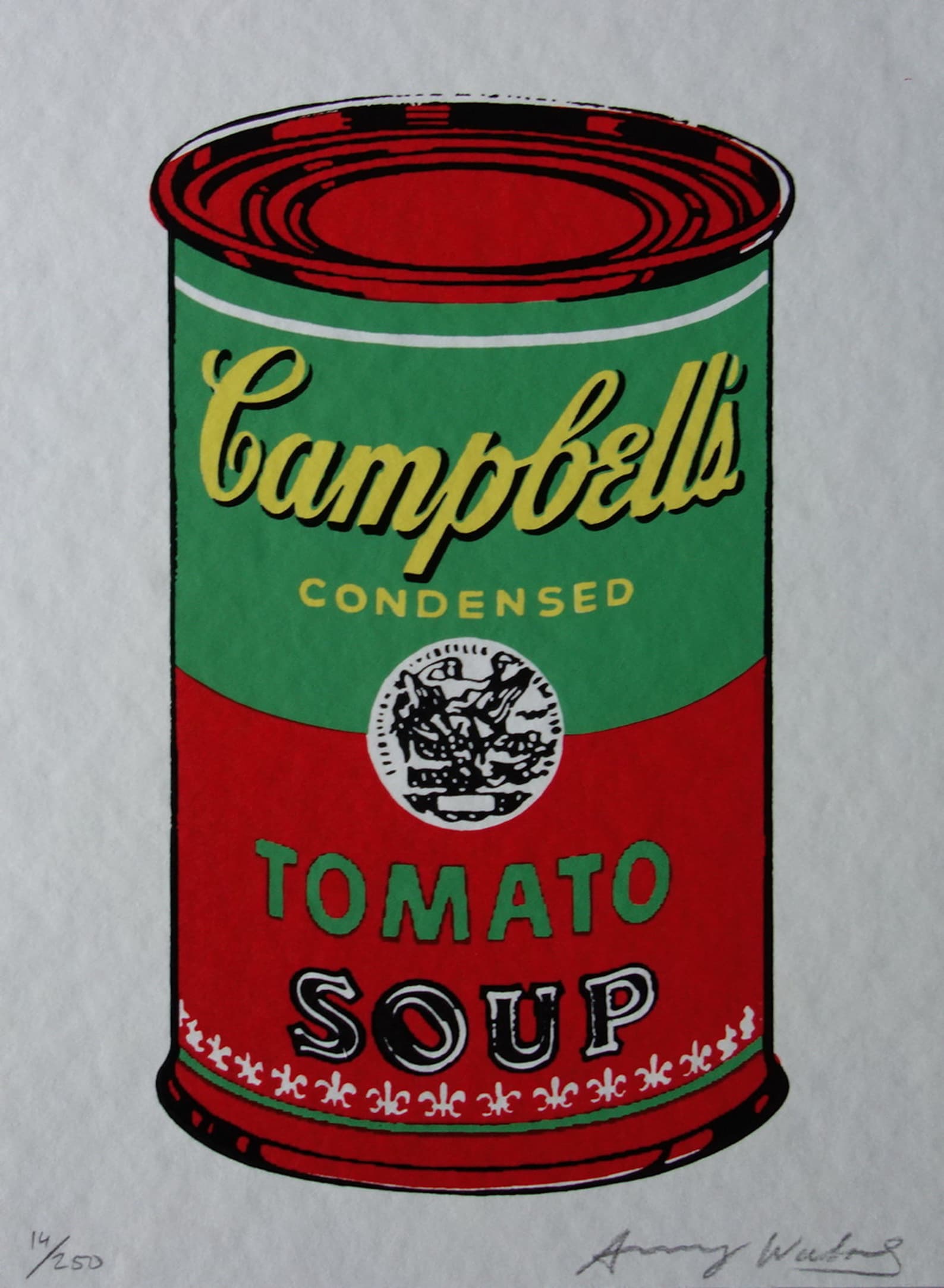 Fine POP ART Campbells Soup Limited Edition Silkscreen Serigraph ...