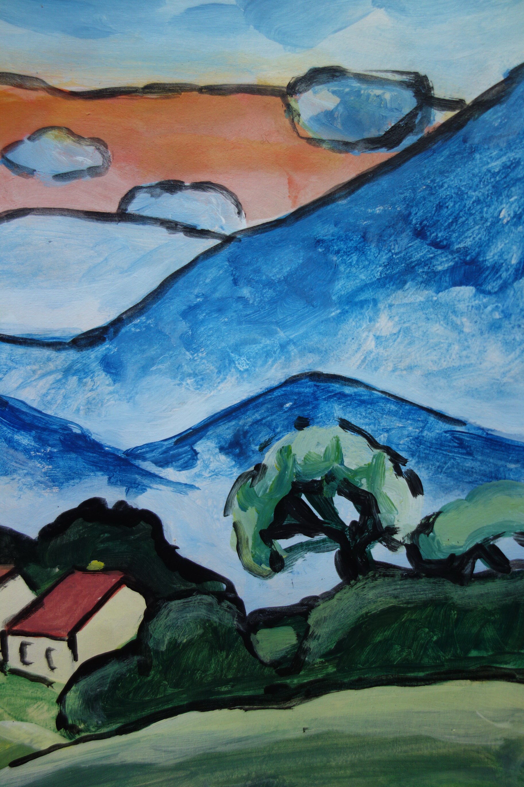 Early German Expressionism Kandinsky Era Original Oil Landscape ...