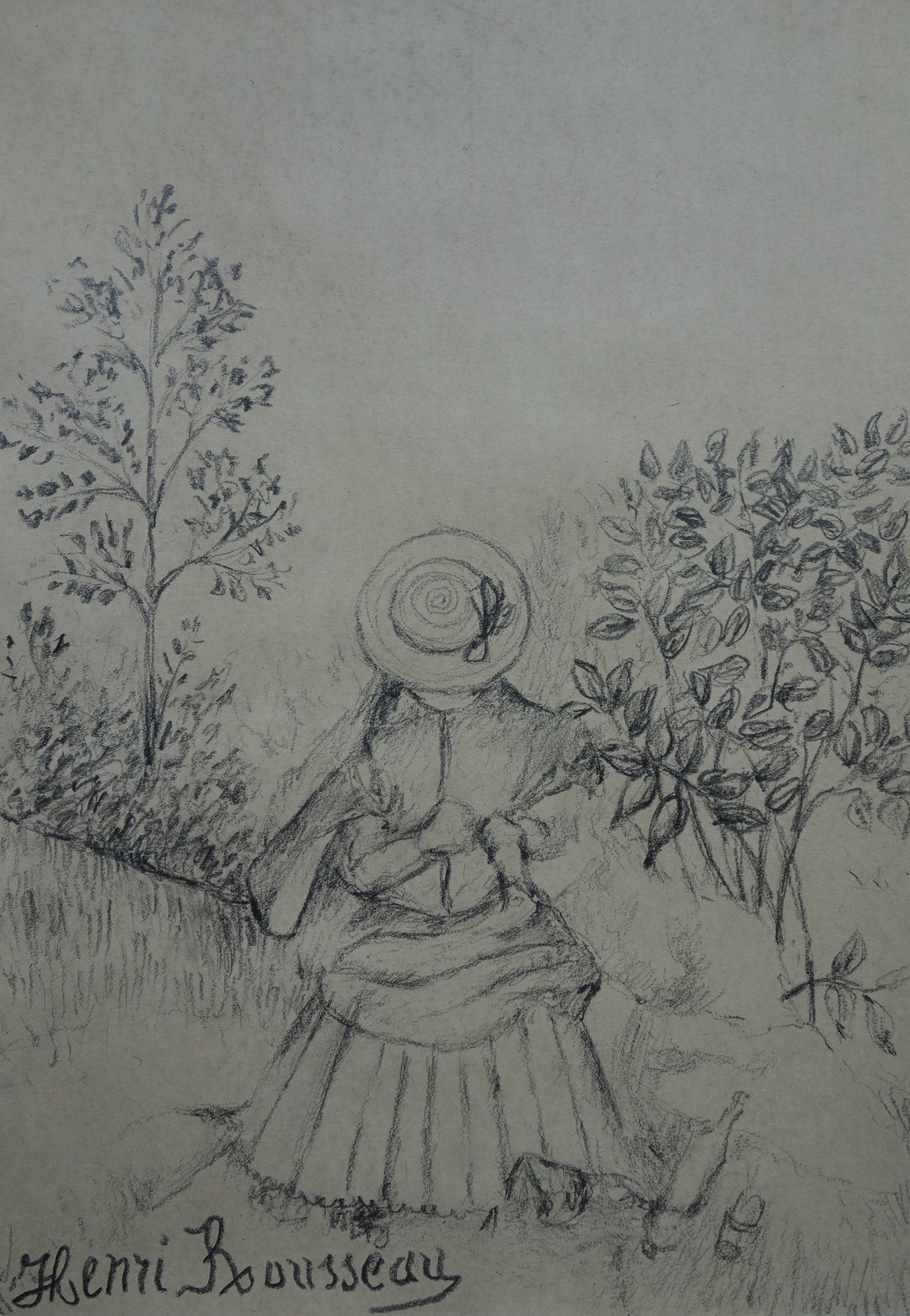 Fine Post Impressionist, Drawing - Jungle, Signed, Henri Rousseau ...