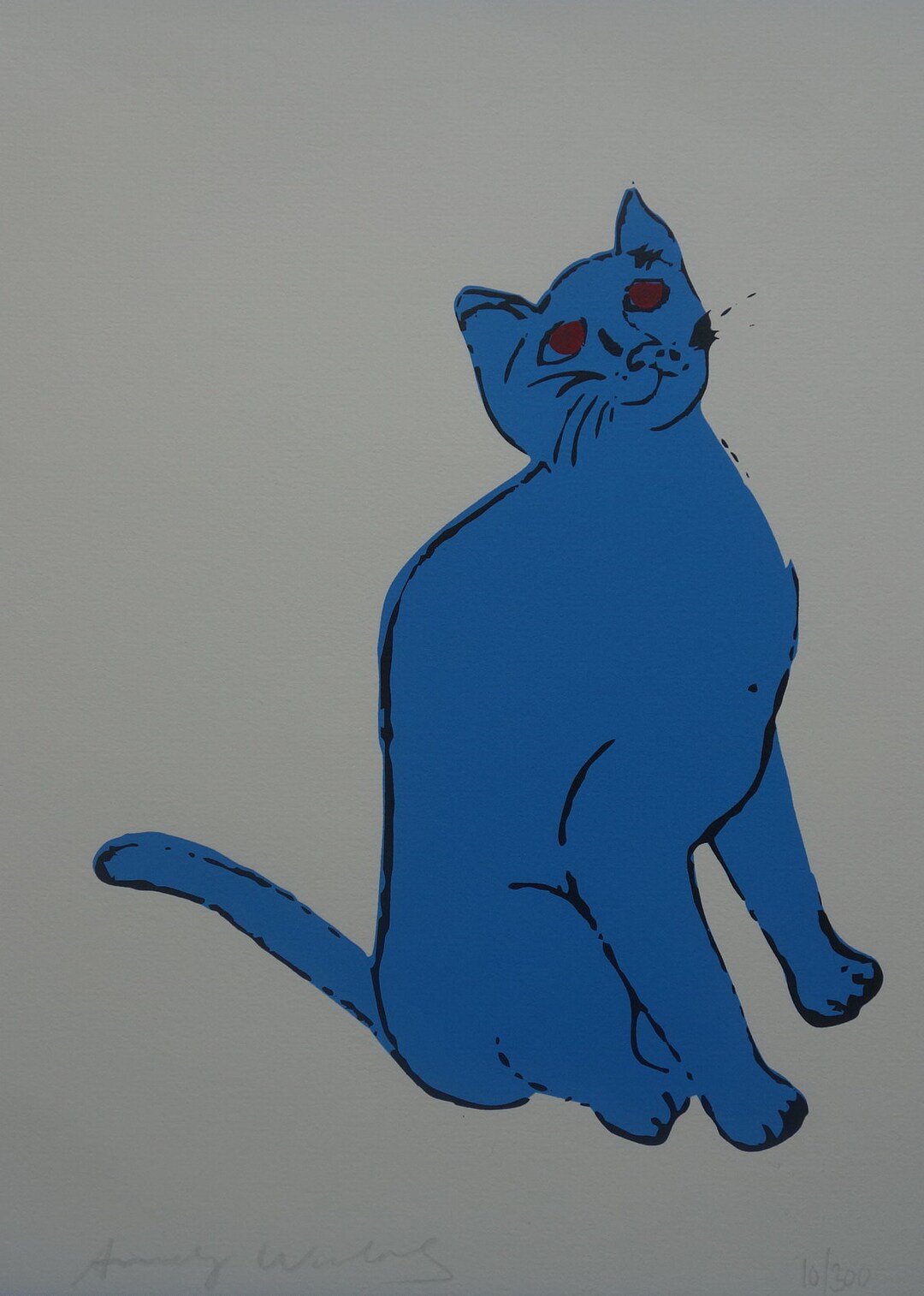 Limited Edition Fine POP ART Cat Sam Silkscreen Serigraph Warhol ...