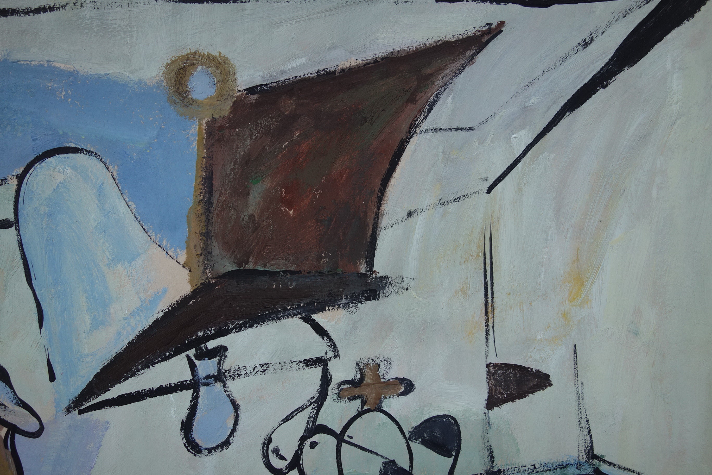 Notable bodegón cubista francés época de Picasso Braque - Etsy España