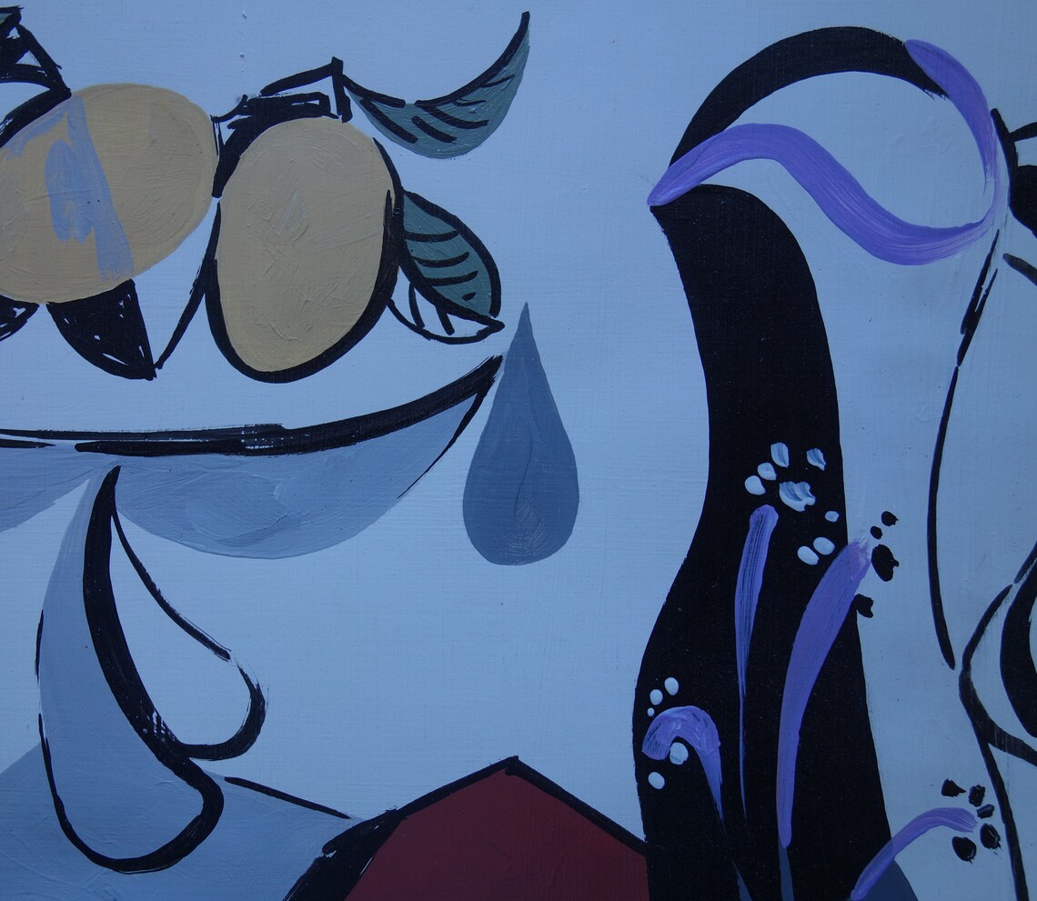 Remarkable French Cubist still life painting Picasso Braque | Etsy