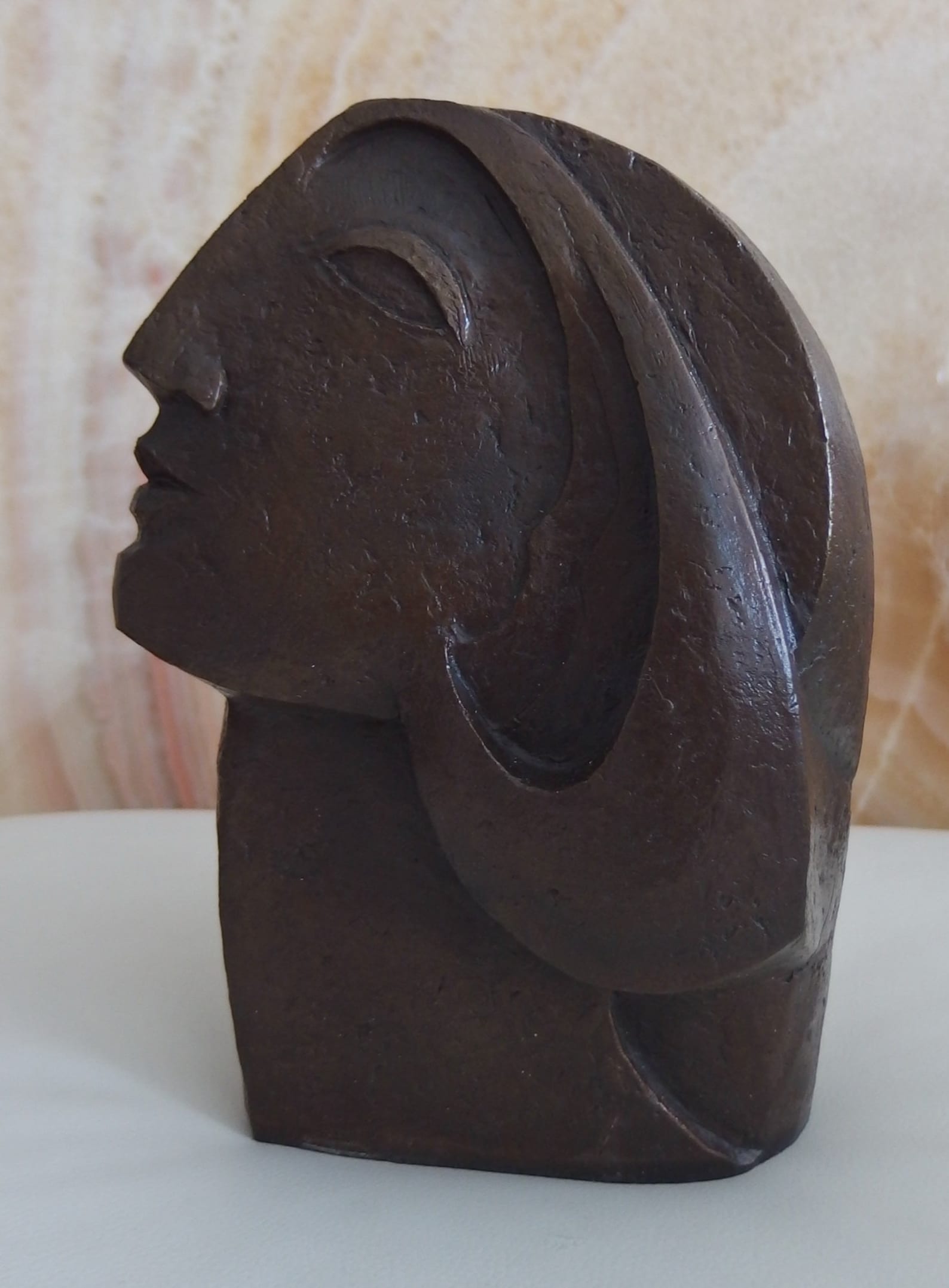 Offering Rare Cubist Bronze Sculpture Bust of a Woman, Signed, Pablo ...