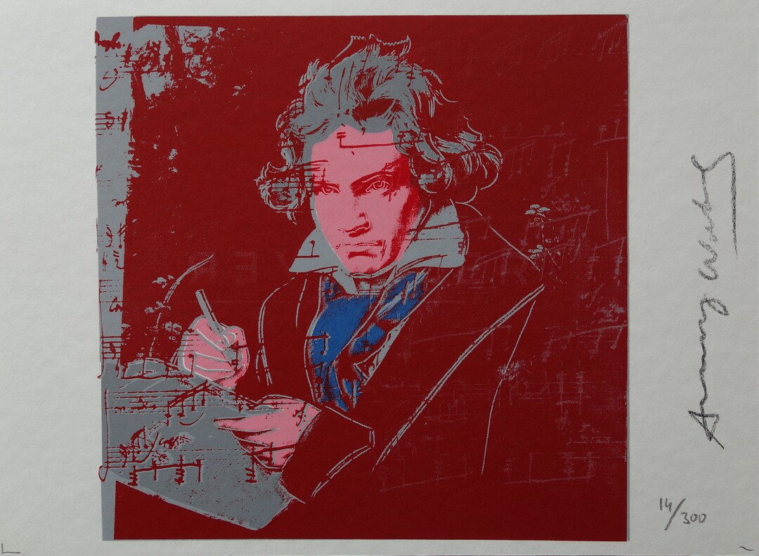 Fine POP ART Ludwig Van Beethoven Limited Edition Silkscreen Serigraph ...