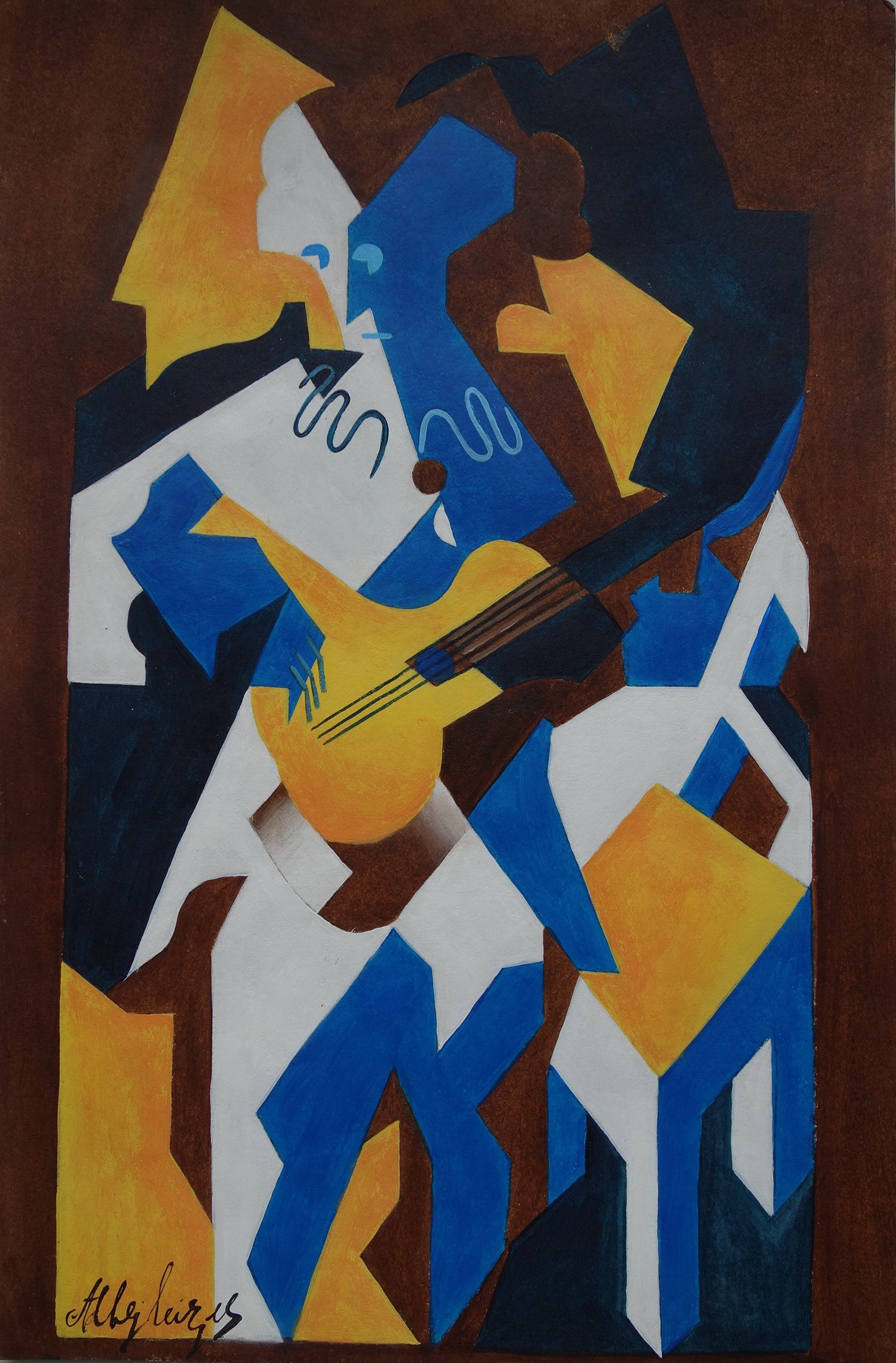 Fine French Cubism Picasso Era Original Portrait Painting, Signed - Etsy