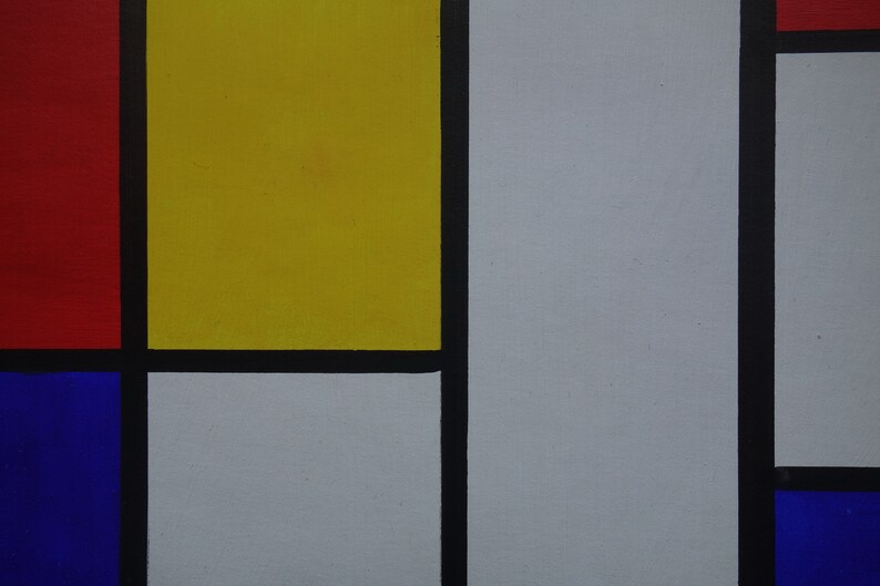 Fine Abstract Expressionism Painting, Minimalism, Signed Piet Mondrian ...