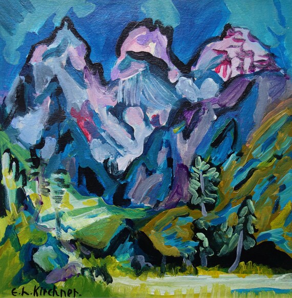 Early German Expressionism Abstract Original Oil Landscape | Etsy