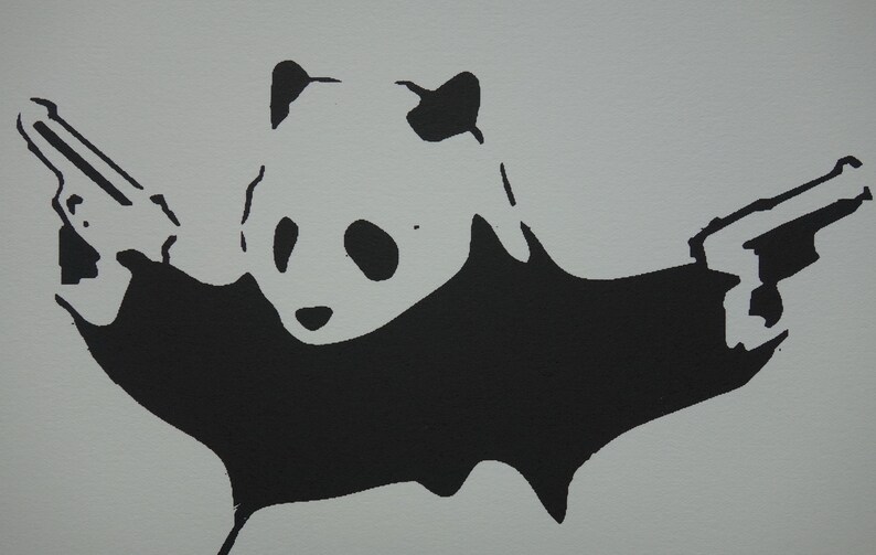 Limited Edition Pop Art Graffiti Panda Silkscreen Serigraph - Etsy
