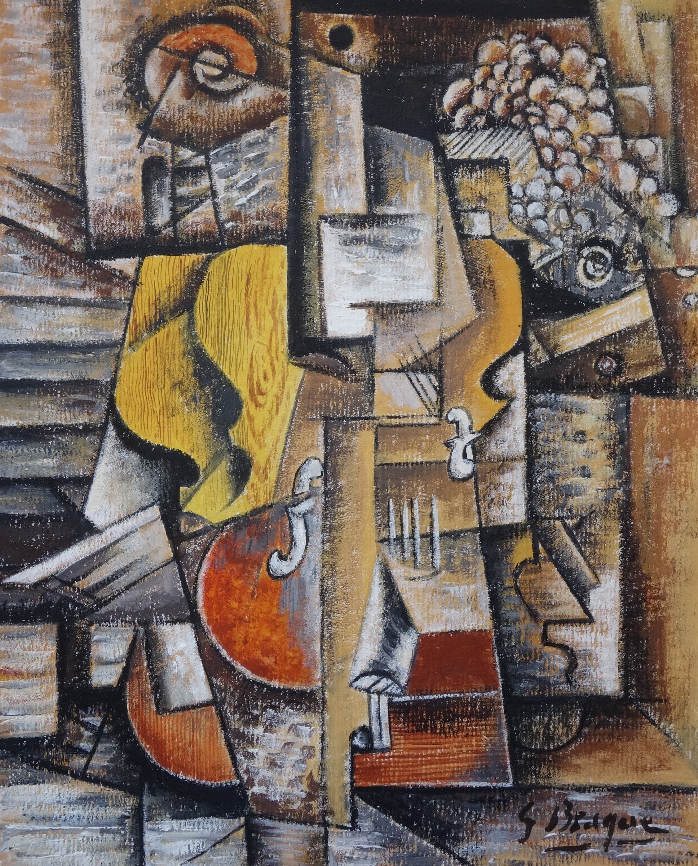 Fine Art, Rare Cubist Painting Still Life, Signed, Georges Braque - Etsy