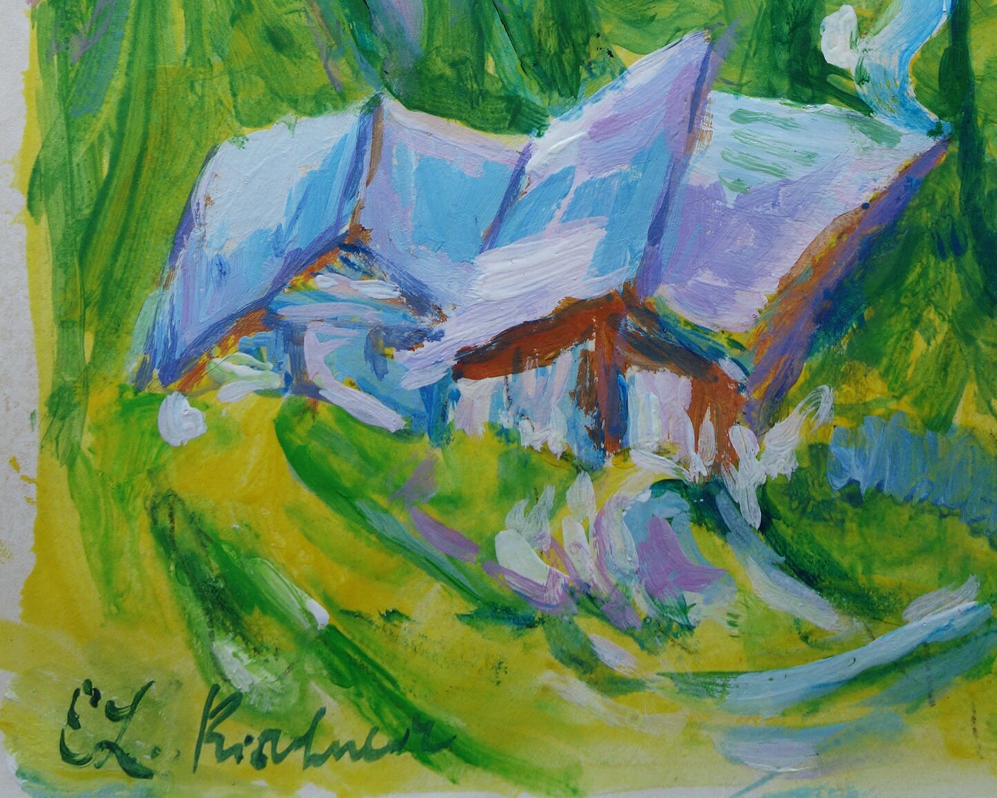 Early German Expressionism Abstract Original Oil Landscape - Etsy