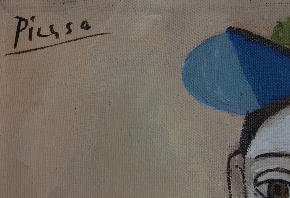 Fine French Cubism Picasso Era Portrait Painting Woman | Etsy