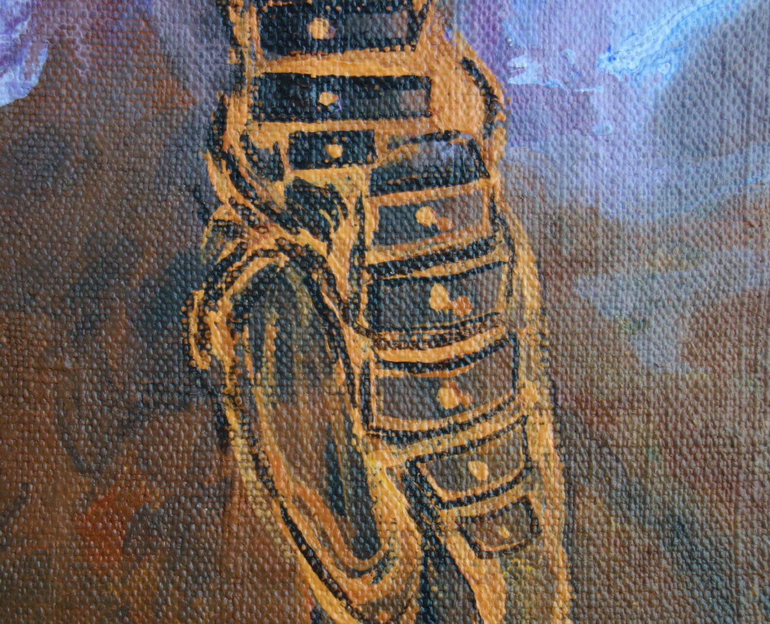 Fine Art, Rare Surrealism Painting – Figure With Drawers, Signed ...