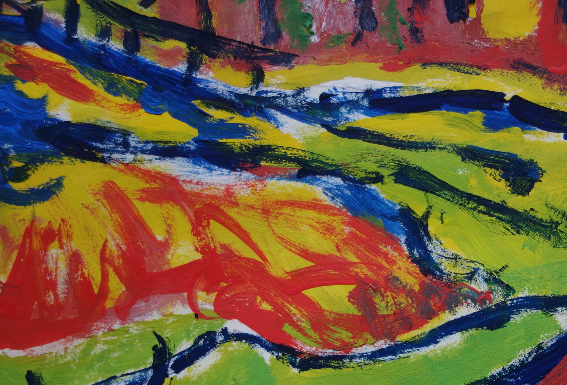 Early German Expressionism Original Oil Landscape Painting, Signed ...