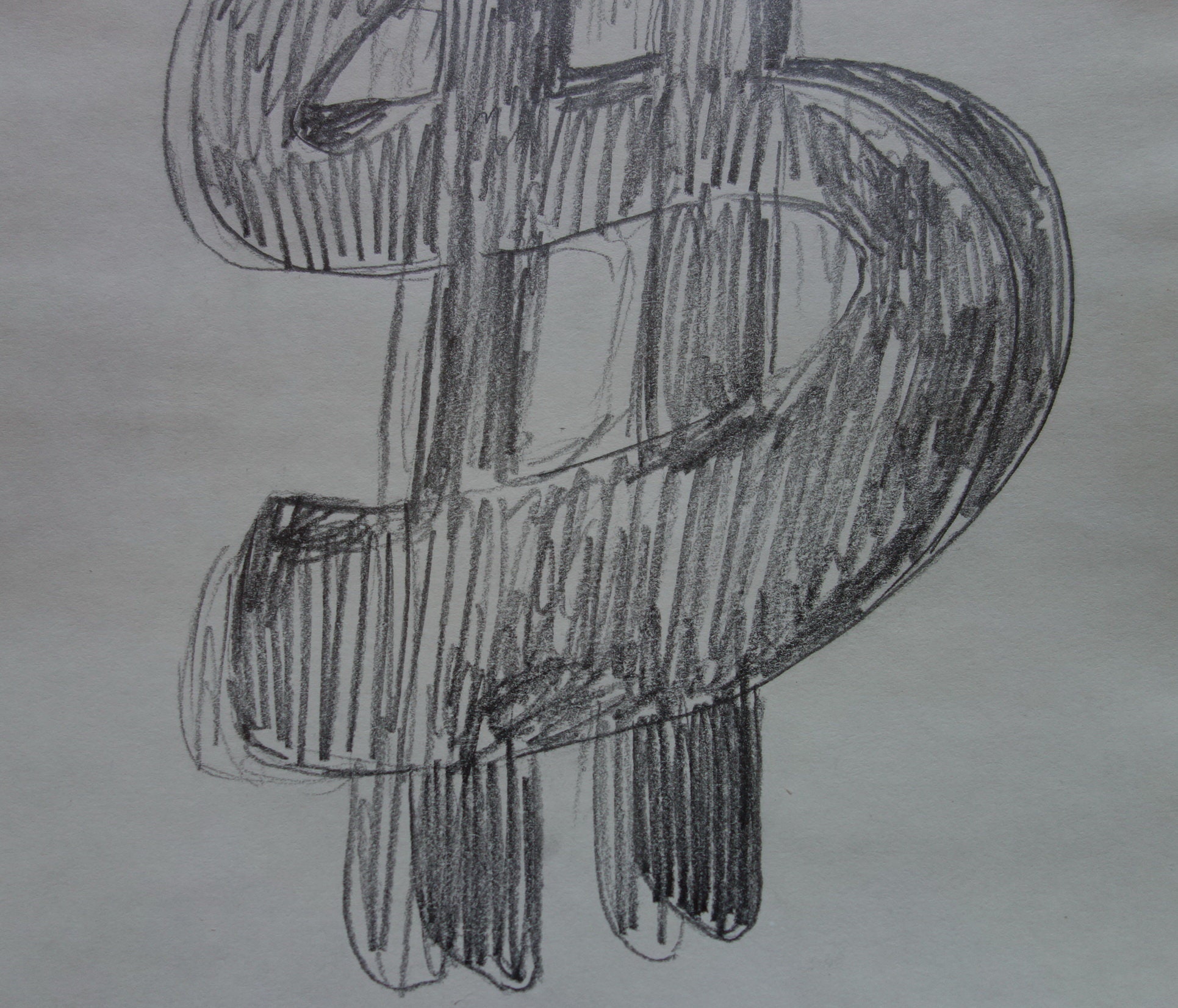 Fine American Pop Art Dollar Sign Illustration Drawing Marked - Etsy
