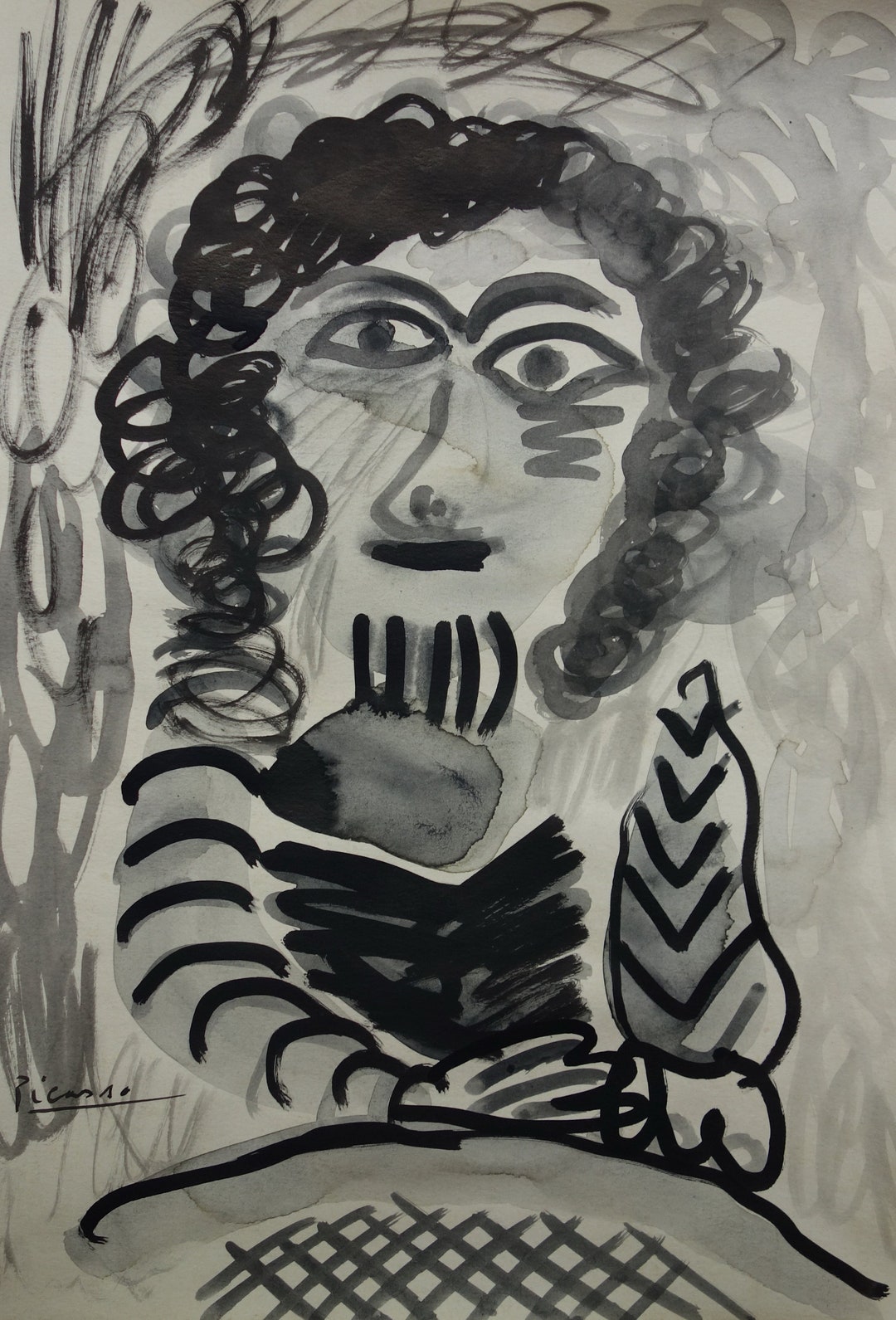 Fine Art, Rare Cubist Painting – Musketeer, Signed & Marked, Pablo ...