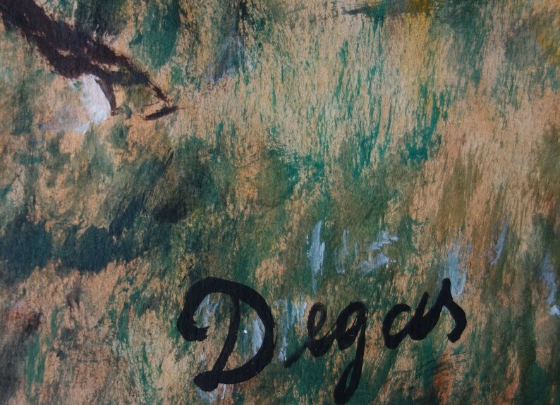 Fine Art Rare Impressionist Painting Jockey Signed Edgar | Etsy